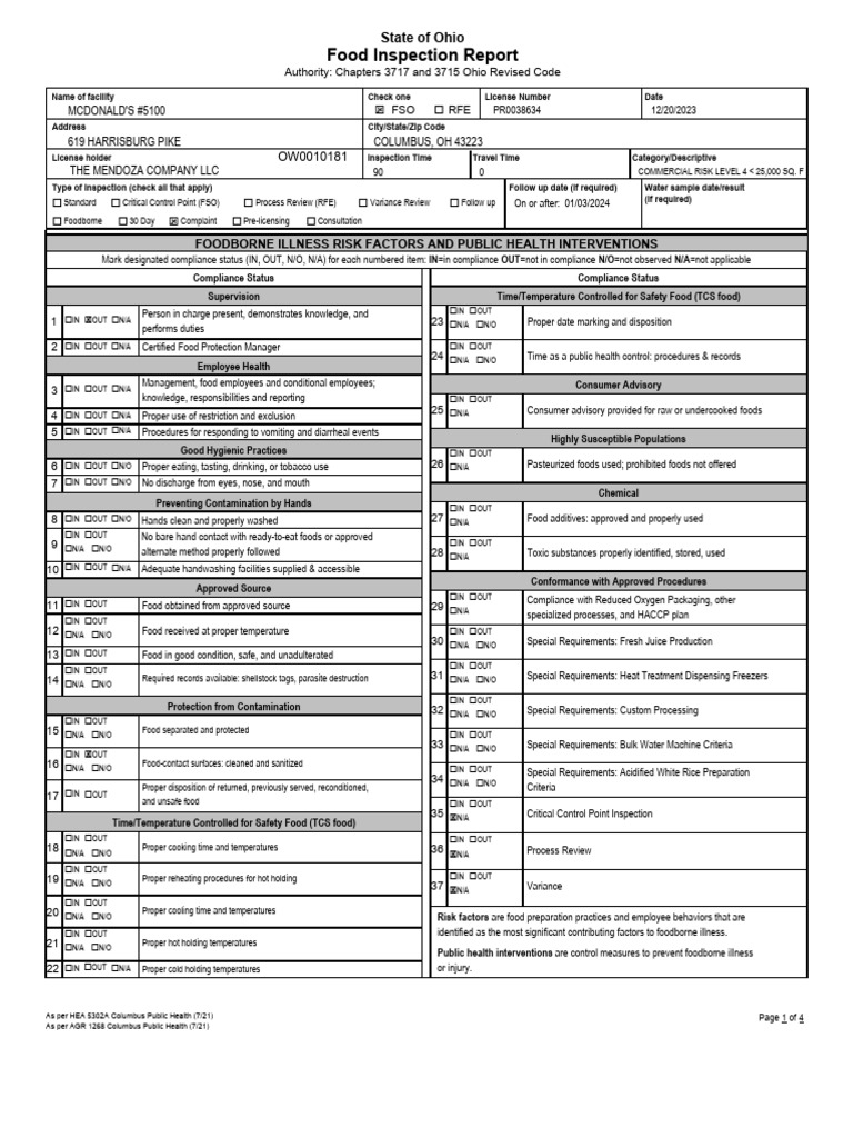 McDonald's #5100 Complaint Closure 12-20-23 | PDF