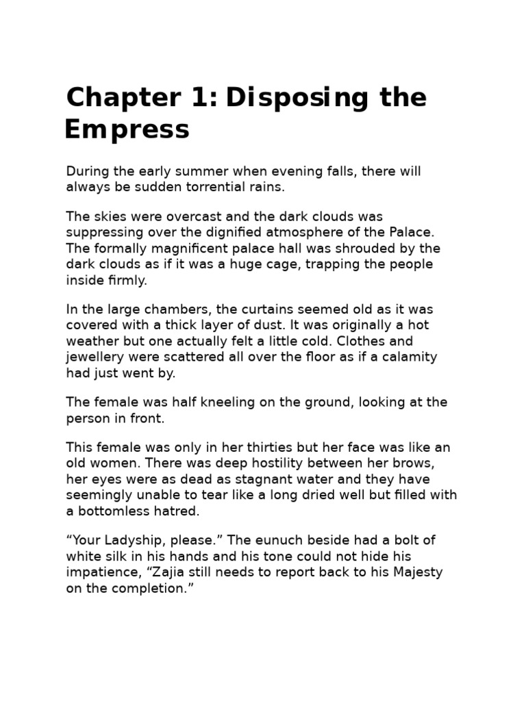 The Rebirth of The Malicious Empress of Military Lineage | PDF