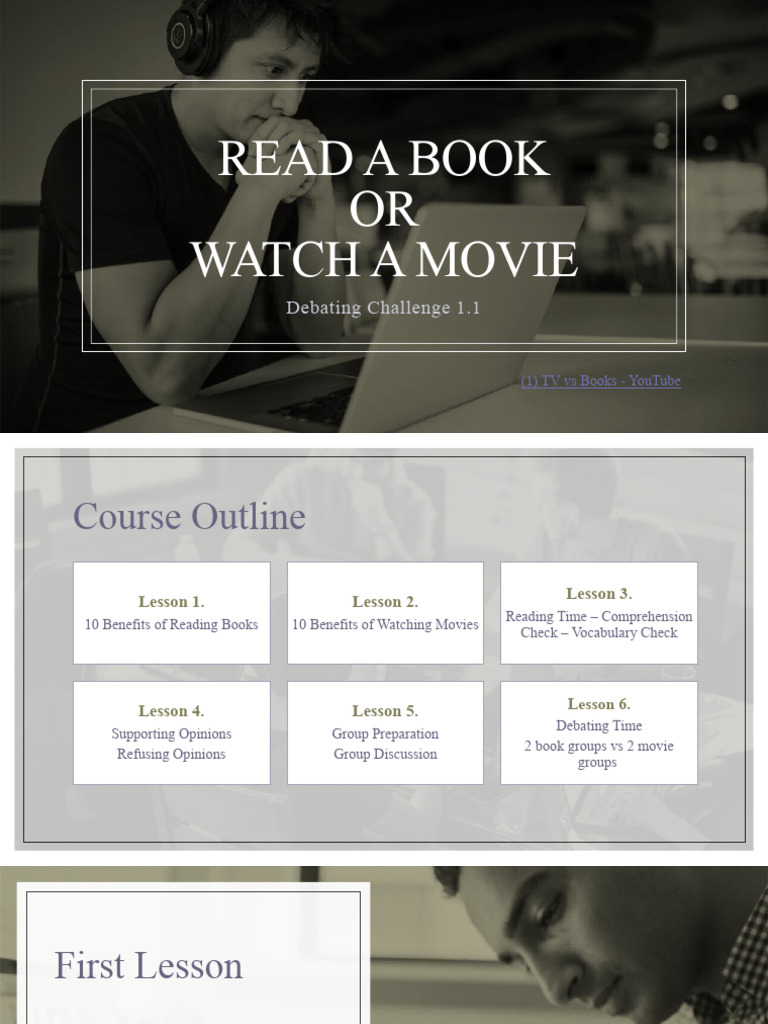 Book vs. Movie Debate Course | PDF