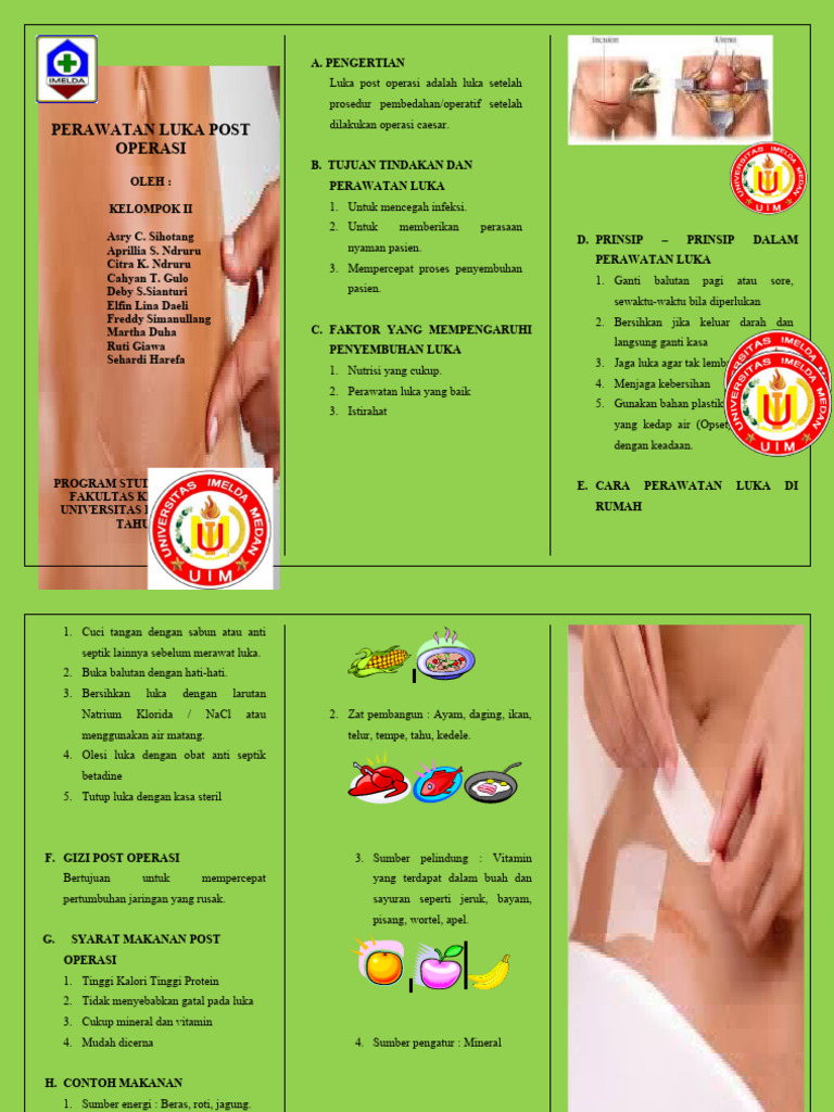 Leaflet Perawatan Luka Post OP | PDF | Kesehatan Holistik