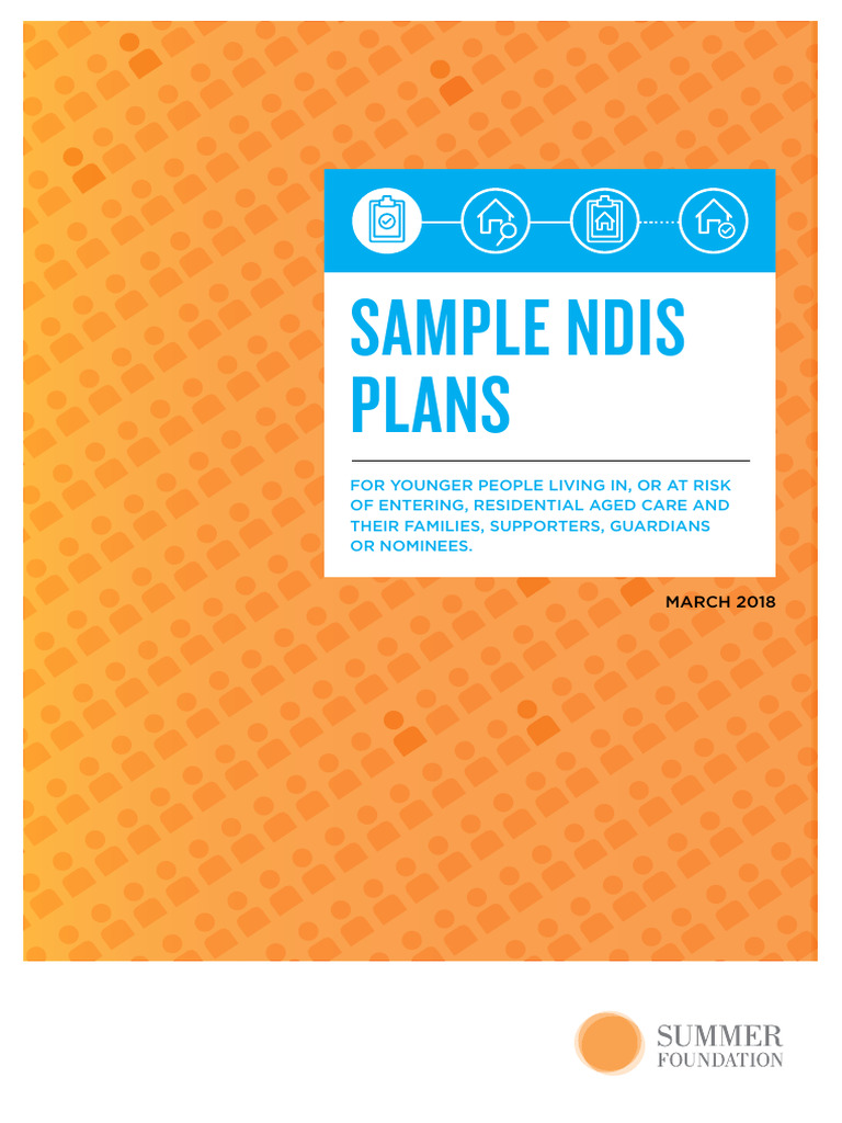Sample NDIS Plans March2018 Web | PDF | Elderly Care | Fee