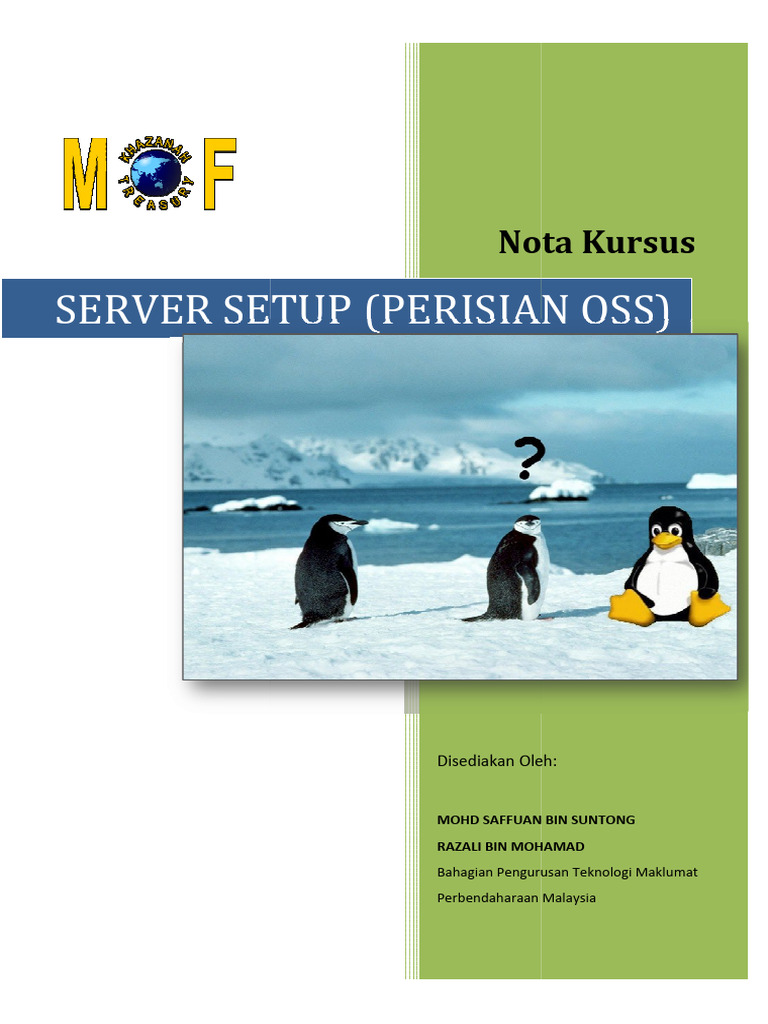 Server Setup Perisian OSS | PDF