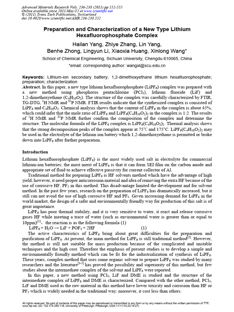 Paper Referensi Riset Baterai | PDF