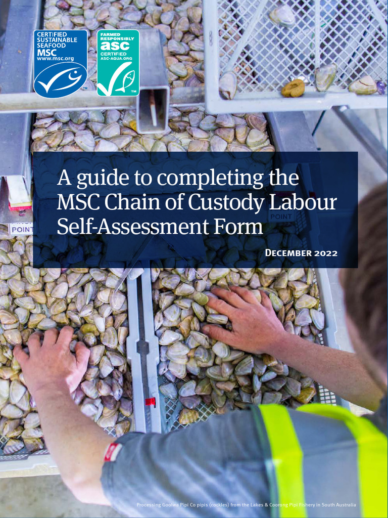 MSC Chain of Custody Labour Self-Assessment Form Guidance Version 2.0 ...