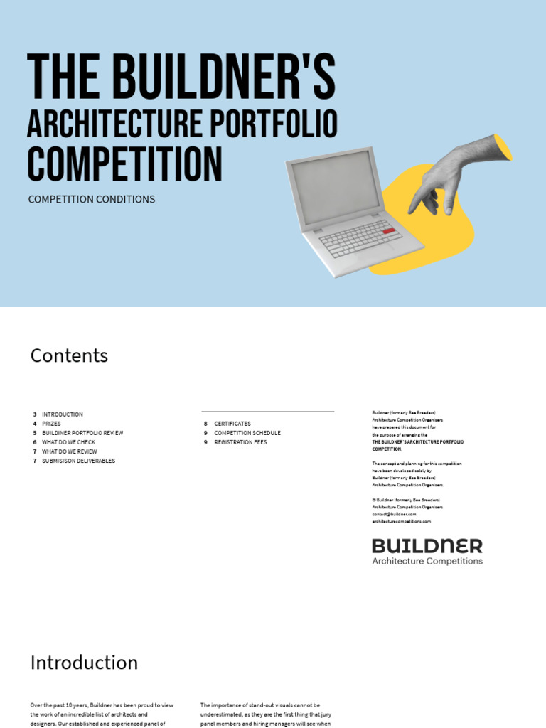 The Buildner Architecture Portfolio Competition | PDF | Architect ...