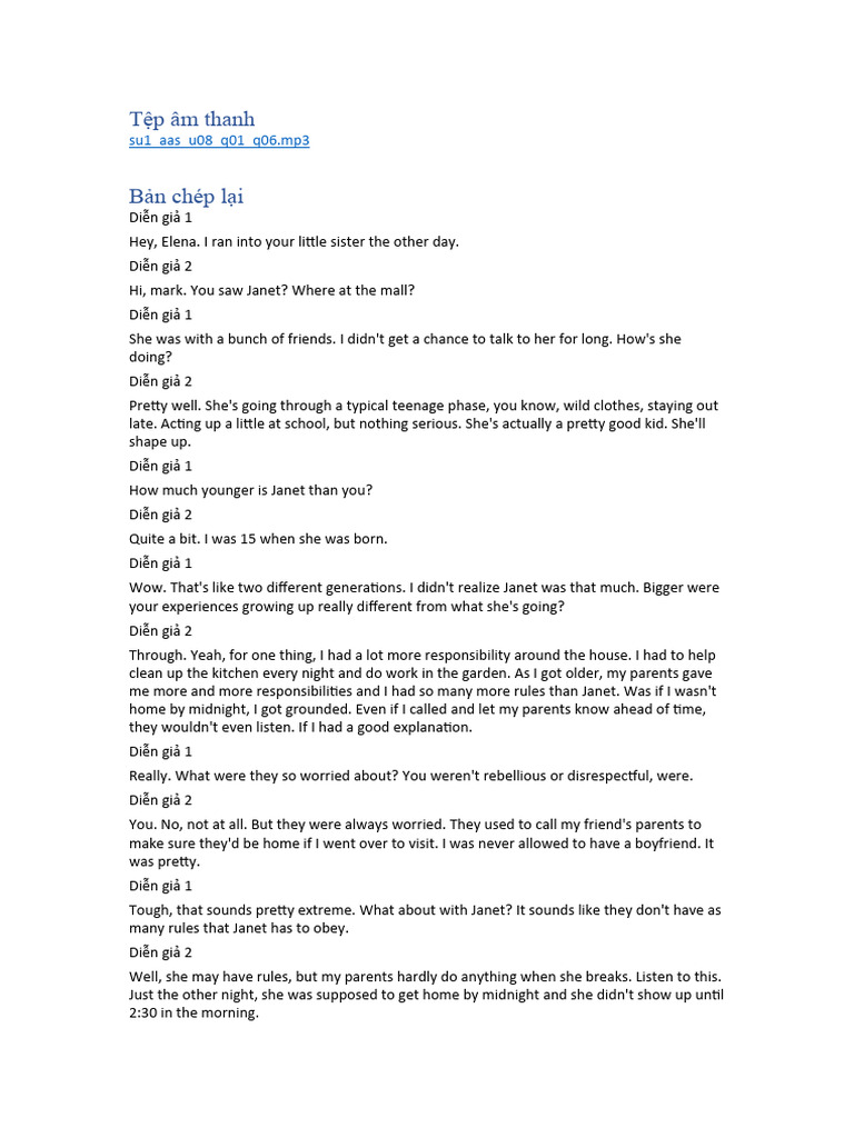 Script U8 | PDF | Human Development