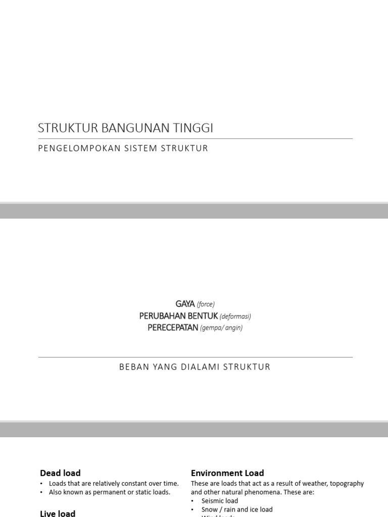 Sistem Struktur Bangunan Tinggi | PDF | Beam (Structure) | Structural Load