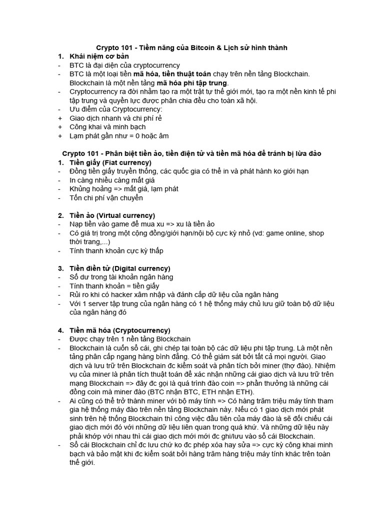 Cryto 101 | PDF