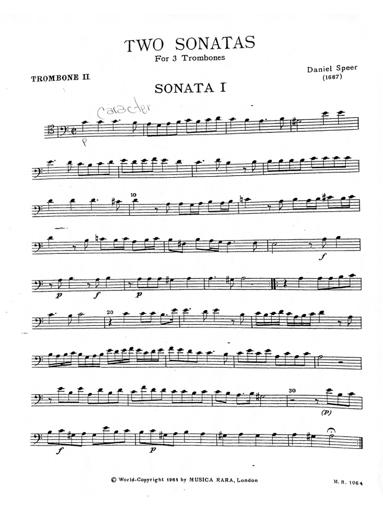 Two Sonatas Trombon 2 | PDF