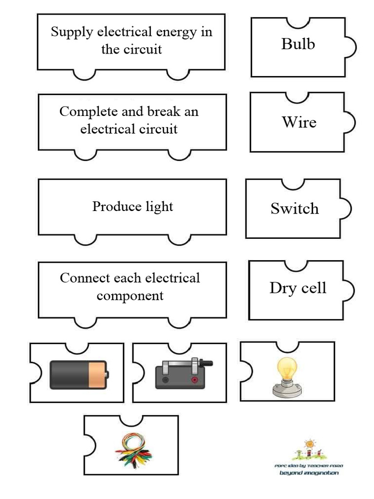 Grade 2 Electricity Circuit Worksheet | PDF