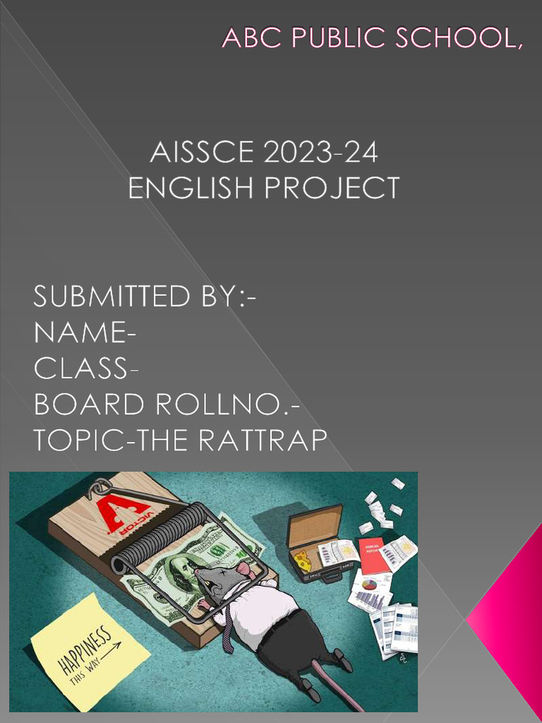 Eng Project On Rattrap | Download Free PDF | Compassion