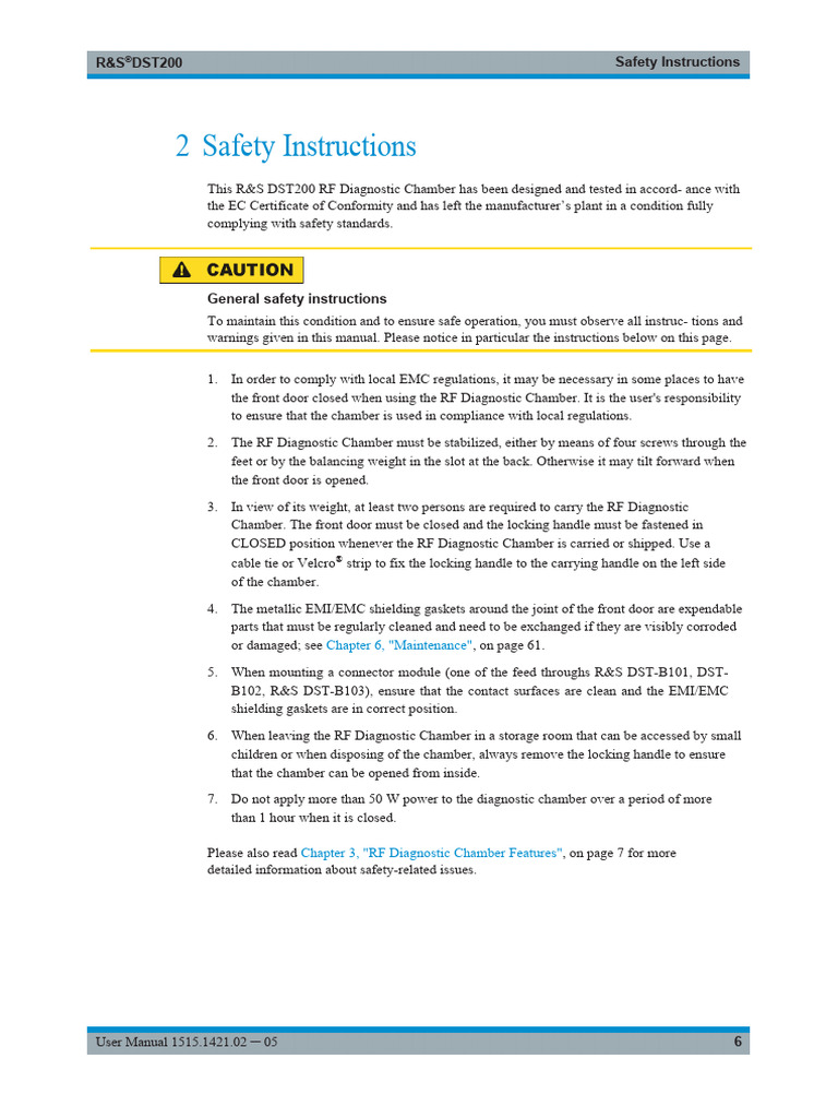 DST200 UserManual en 05 | PDF | Electromagnetic Compatibility | Electromagnetic Interference