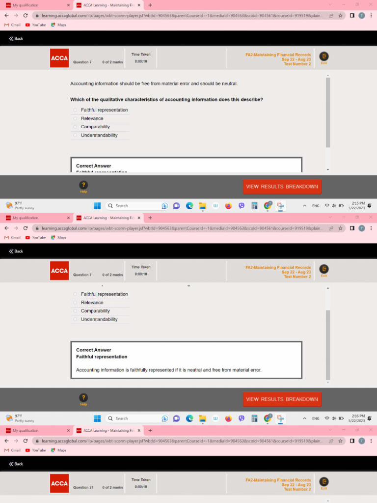 ACCA F2 Test 2 | PDF