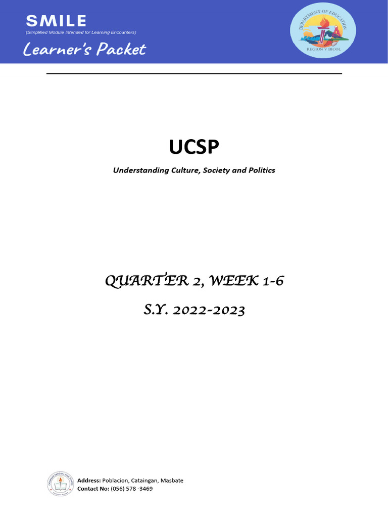 Ucsp Modules Quarter2 Weeks1 6 | PDF