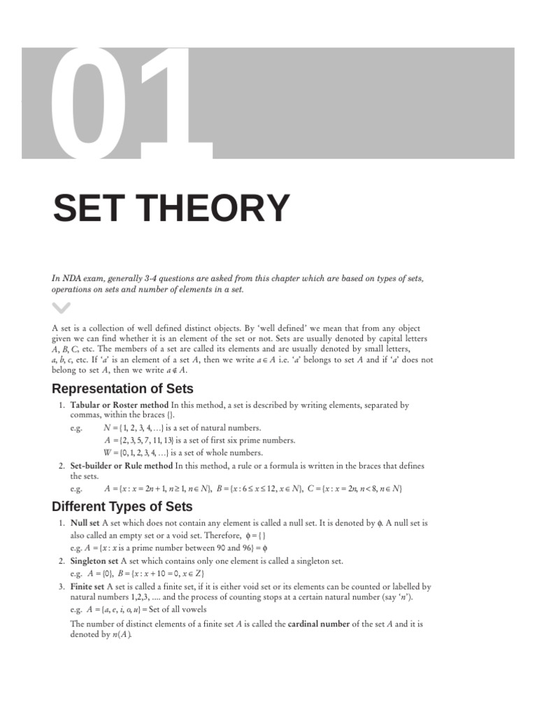 Understanding Set Theory Basics | PDF | Teaching Methods & Materials