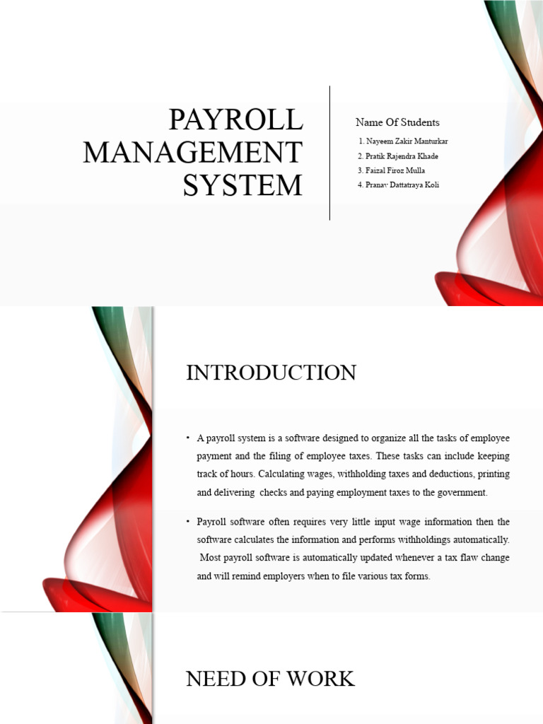 Payroll Management System | PDF | Payroll | Employment Payroll Management System | PDF | Payroll | Employment