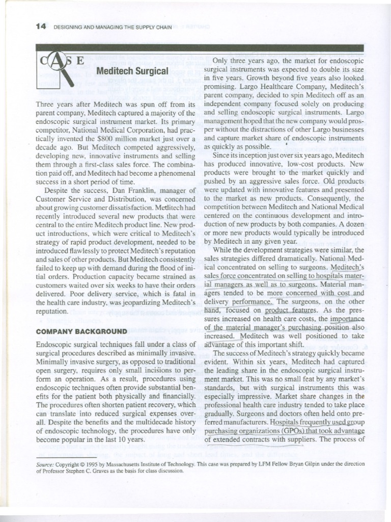 SCM - Case Meditech Surgical | PDF | Inventory | Surgery
