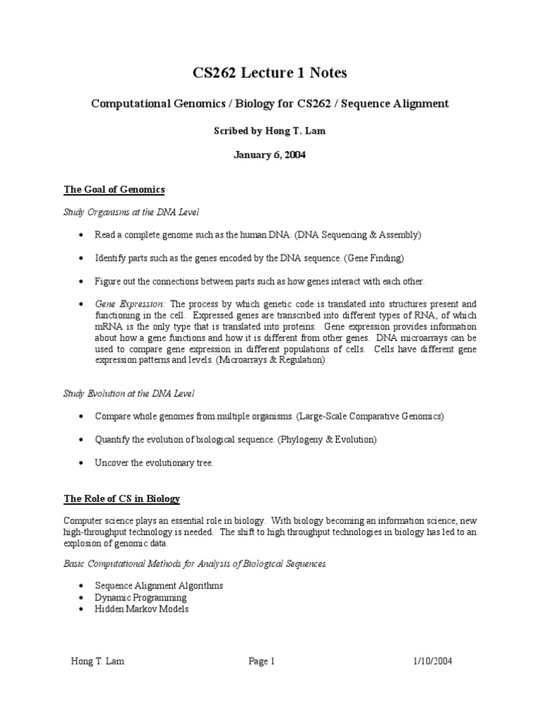 Compgenomics | PDF | Rna | Messenger Rna