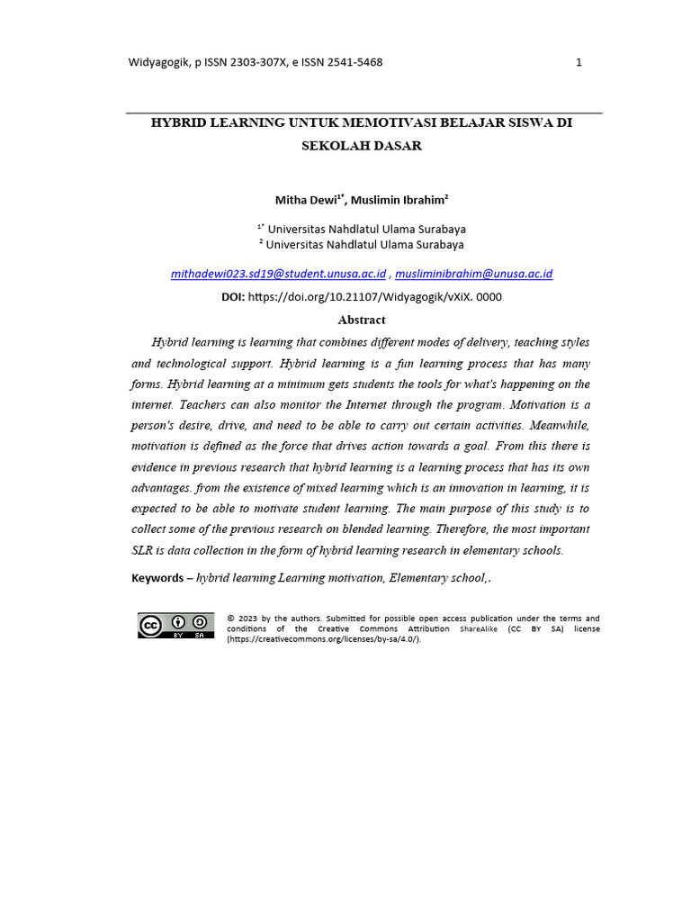 Artikel | PDF | Behavior Modification | Learning