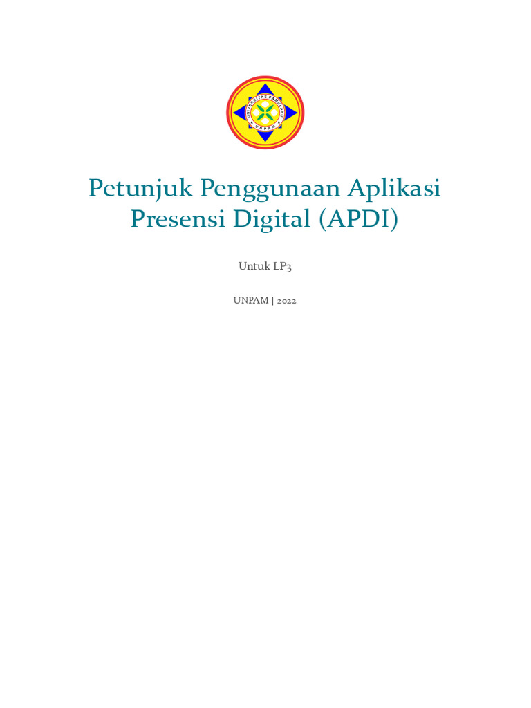 Petunjuk Penggunaan Aplikasi Presensi Digital Mahasiswa - LP3 | PDF
