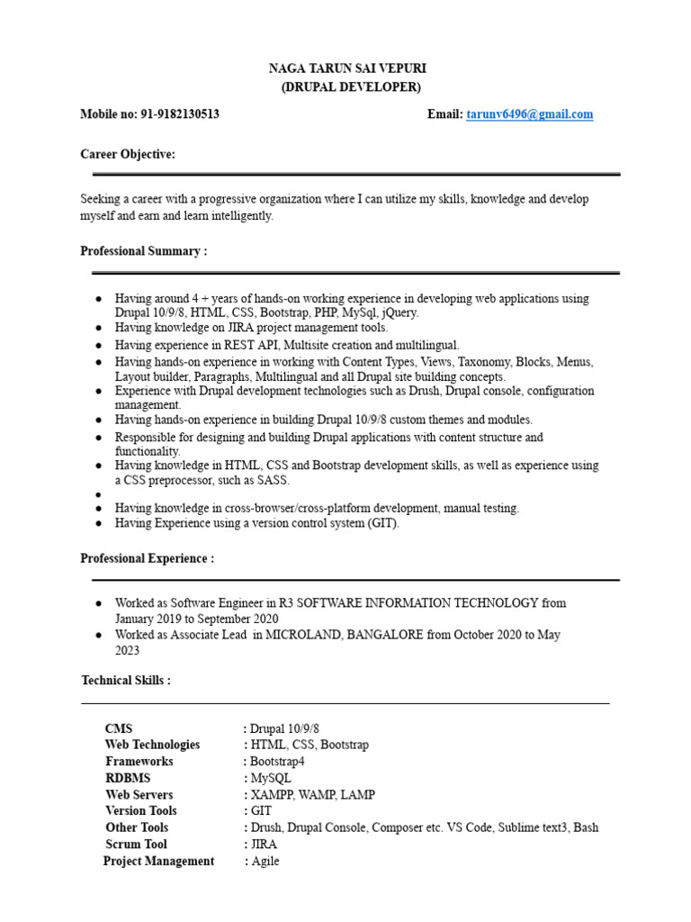 4y 4m | Download Free PDF | Drupal | Bootstrap (Front End Framework)