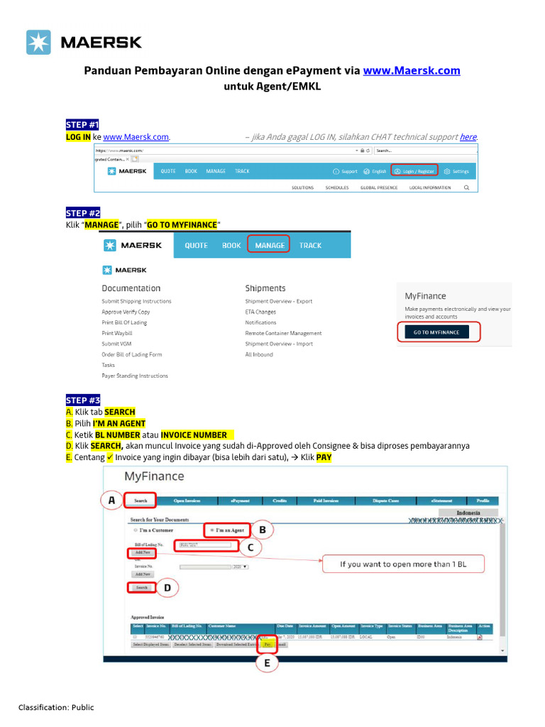 Panduan Pembayaran Online Dengan Epayment | PDF