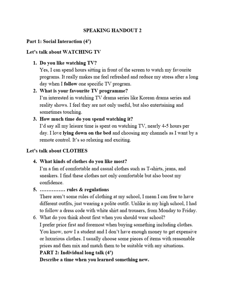 Handout 2 | PDF | Wellness