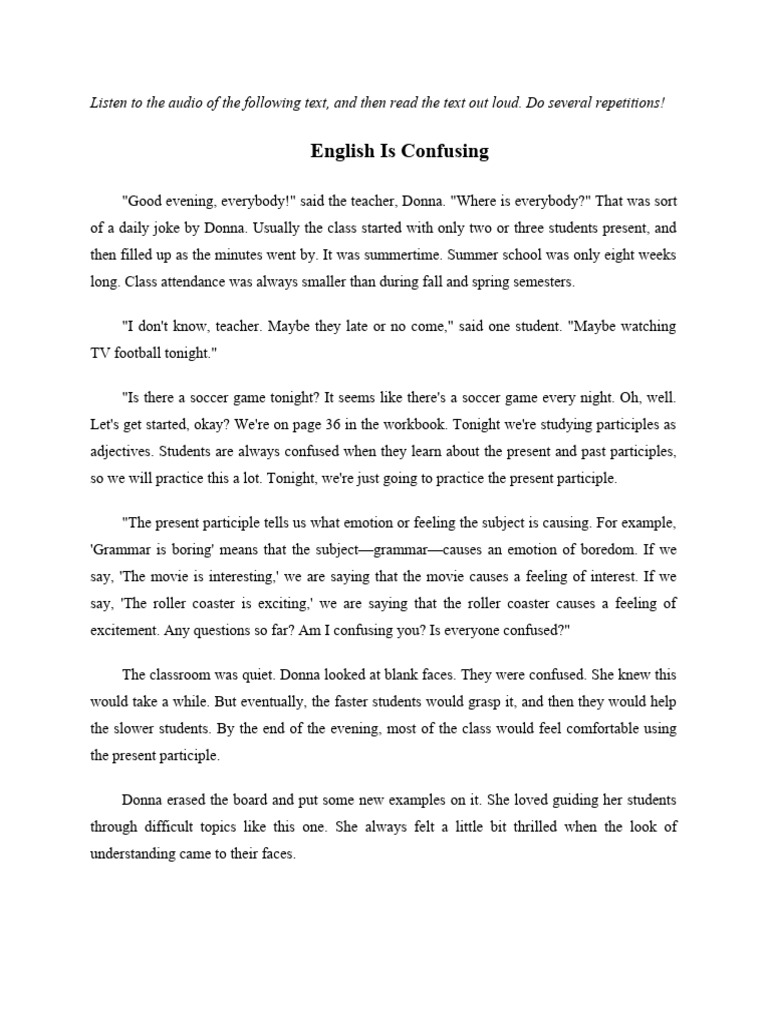 English Is Confusing | PDF