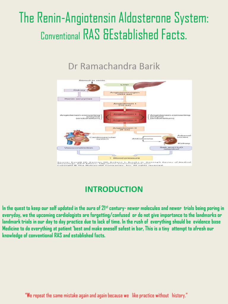 Understanding the Renin-Angiotensin System | PDF | Angiotensin | Physiology