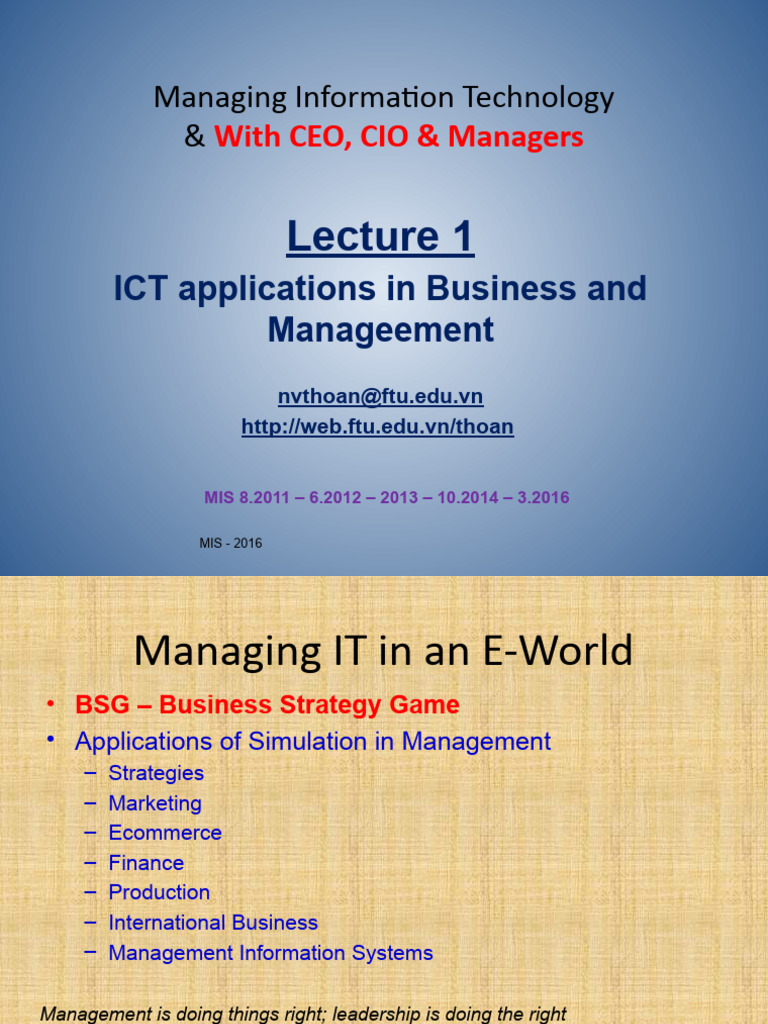 Day 1 - CIO and MIS - Part 2 | PDF | Software Development Process | Software Release Life Cycle