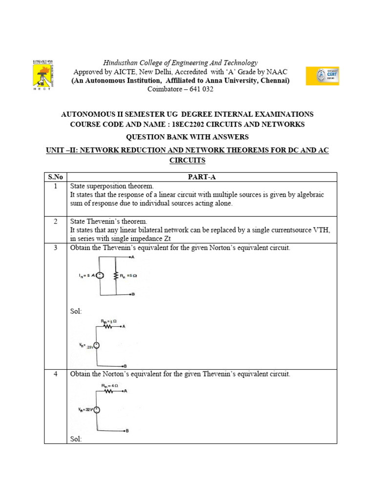 Circuits and Networks | PDF | Electrical Impedance | Electrical Network