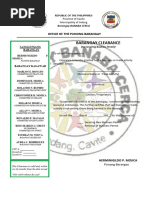 Barangay Clearance Form | PDF