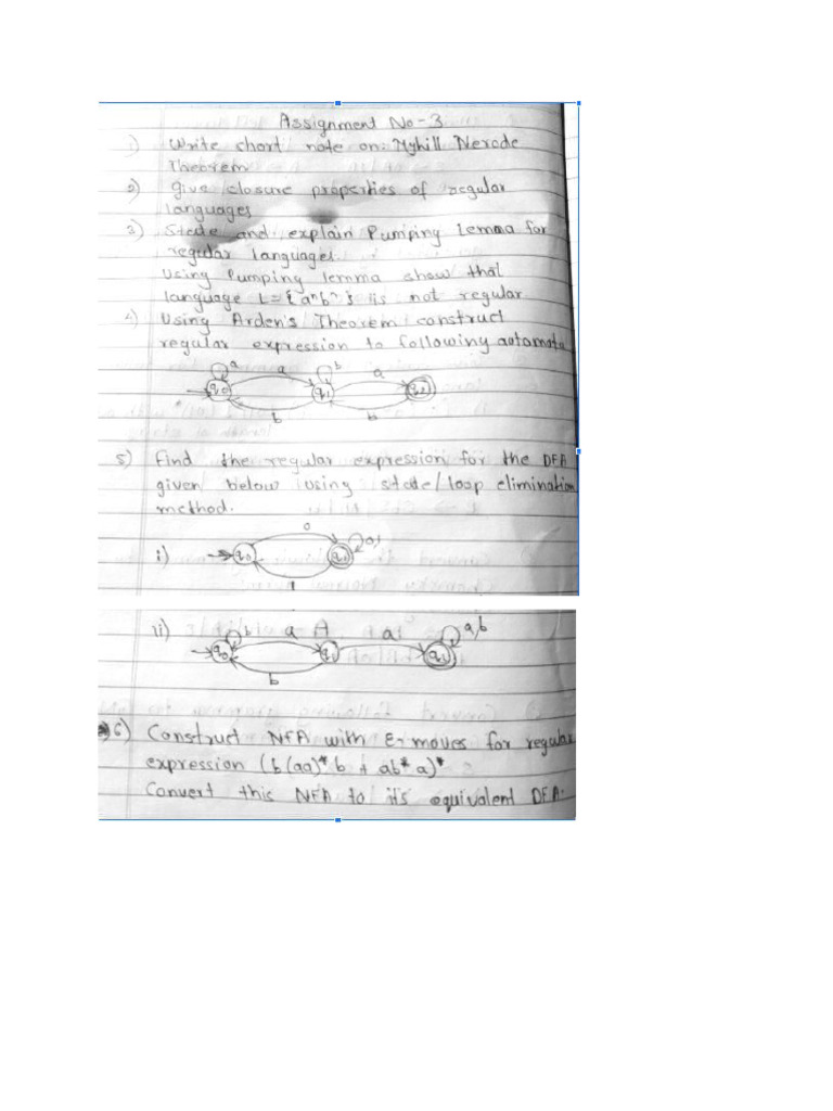 TCS Assignment 3 | PDF