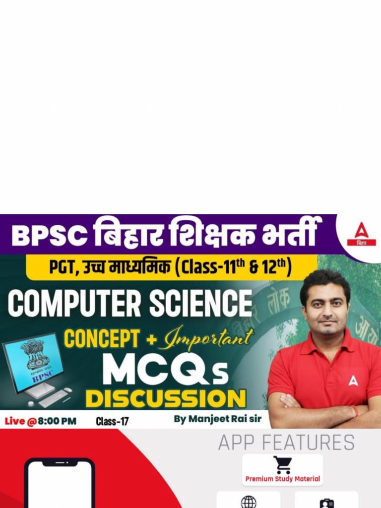 BPSC CS YT Session 6TH OCT Important MCQs Discussion by Manjeet | PDF