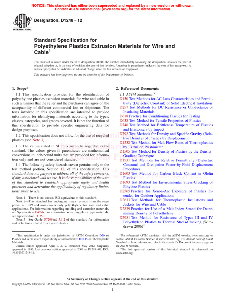 ASTM - PolyEthylene | PDF