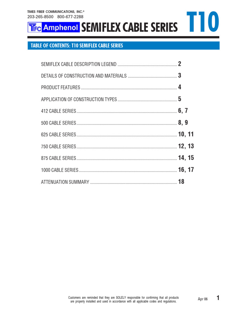 TFC Cable Book III | PDF | Optical Fiber | Electrical Connector