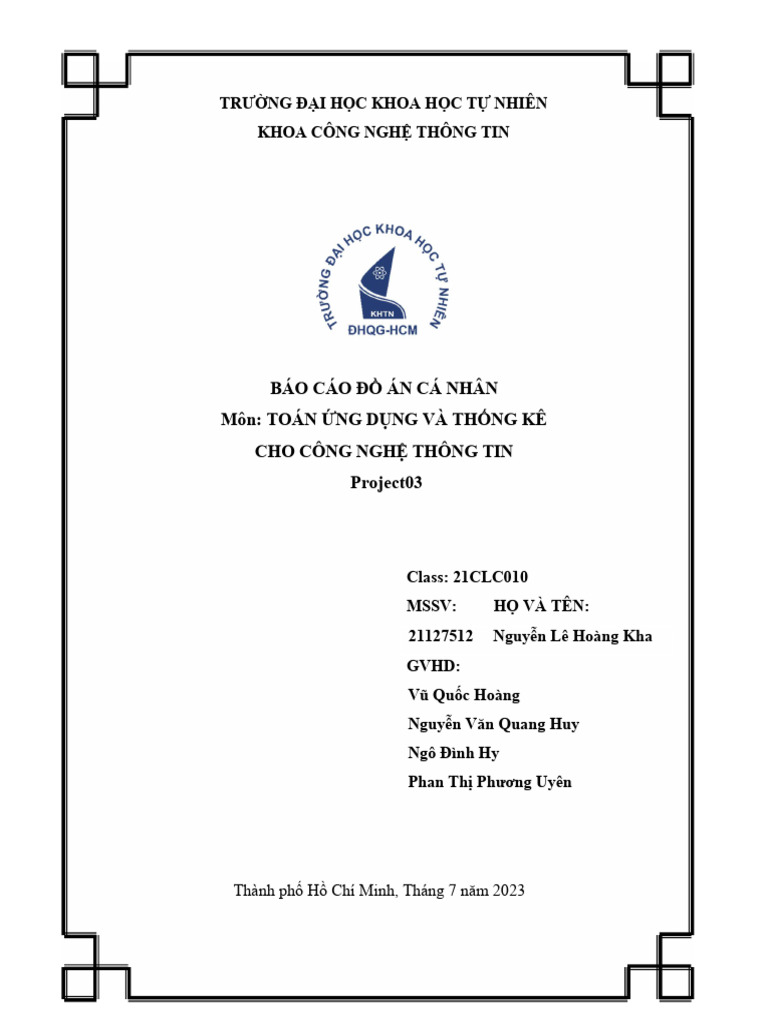 HCMUS-Toán NG D NG-Đ Án 3 | PDF