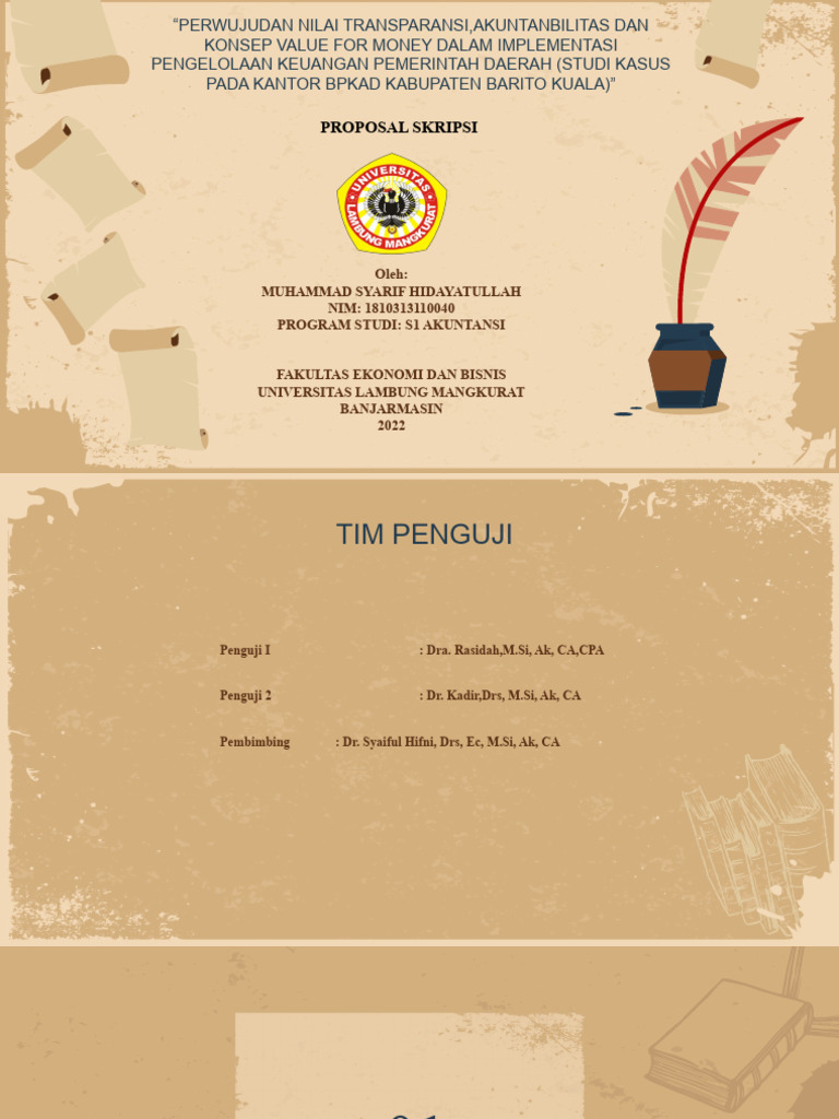 Seminar Proposal - Muhammad Syarif Hidayatullah (1810313110040) | PDF