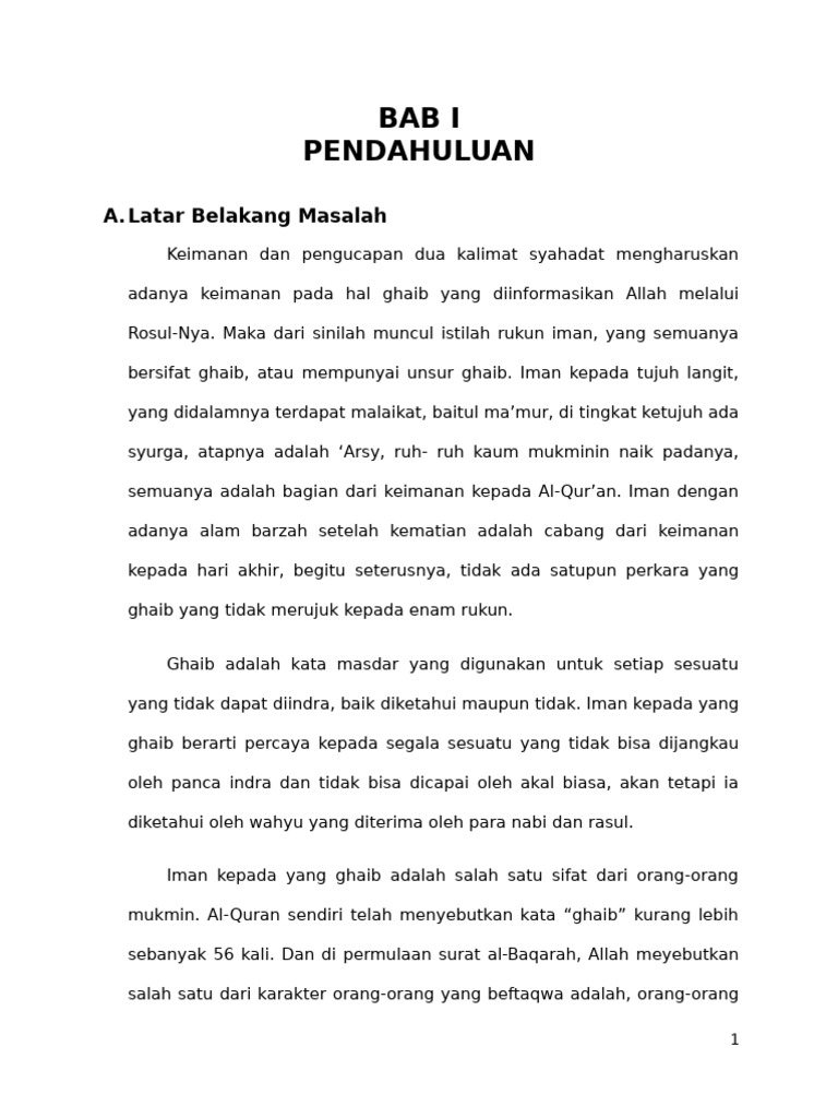 Makalah Hal Hal Ghaib | PDF