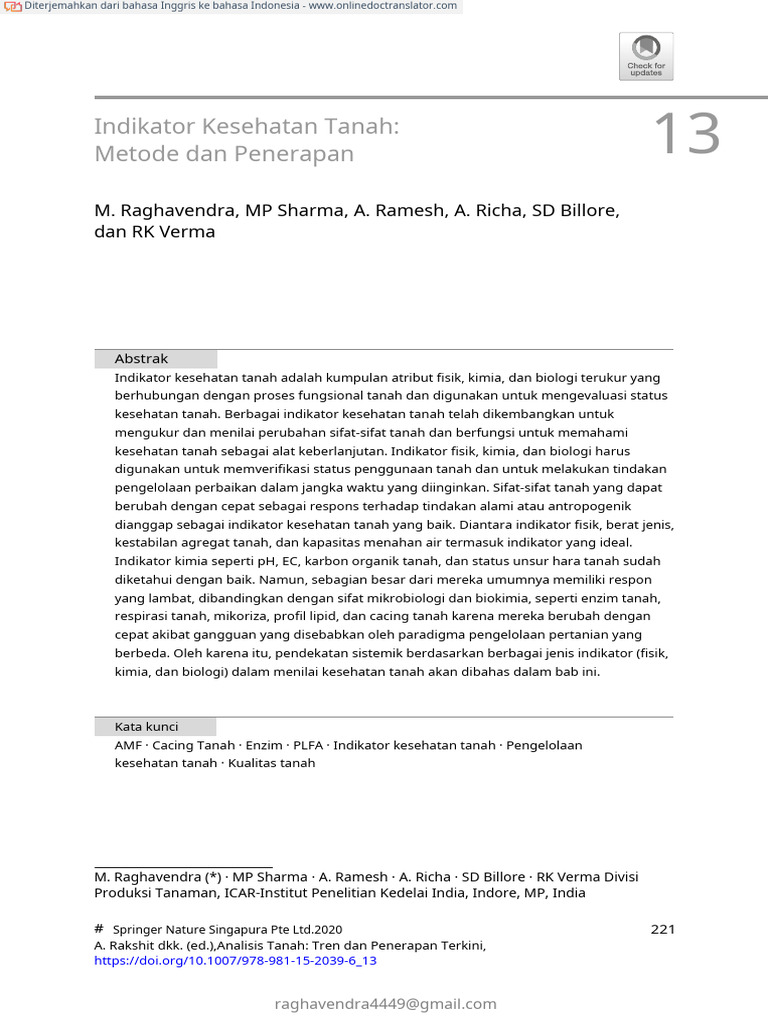 Soilhealth - Chapter (1) .En - Id | PDF