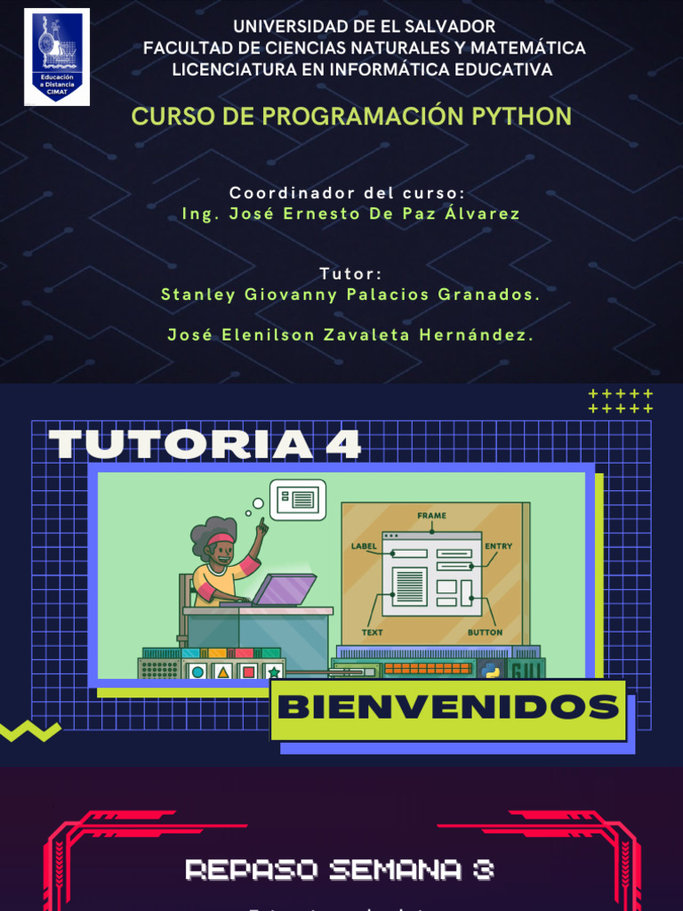 Tutoria 4 - Curso Python | PDF | Python (lenguaje de programación ...