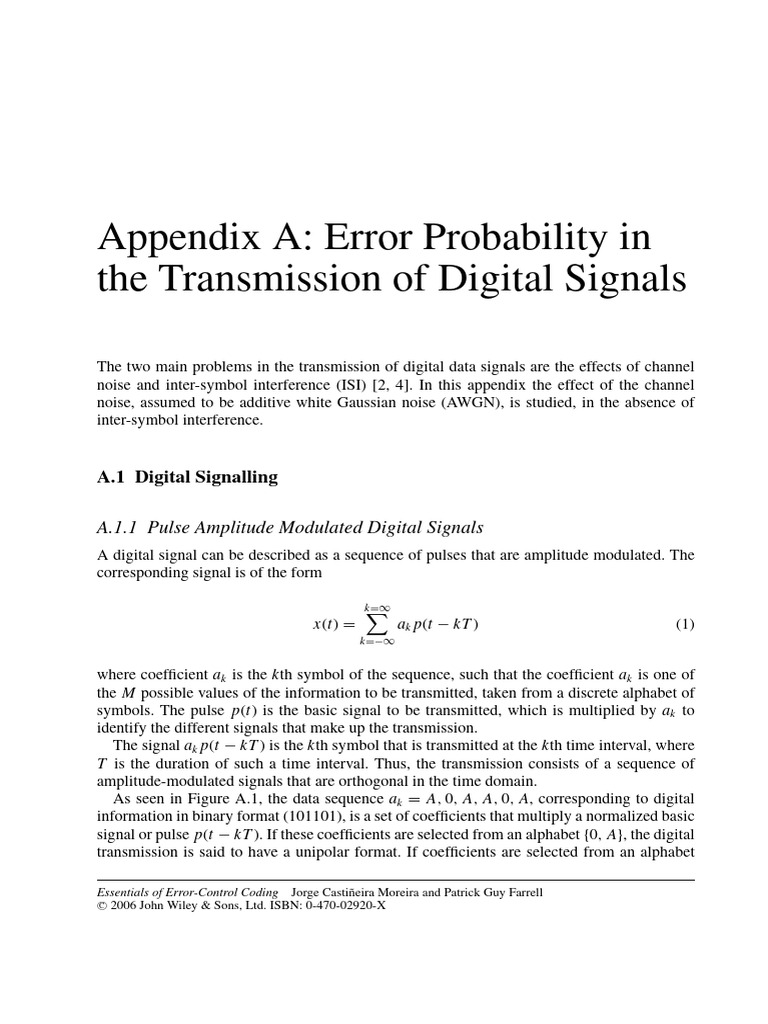 Essentials of Error Control Coding - 2006 - Casti Eira Moreira ...