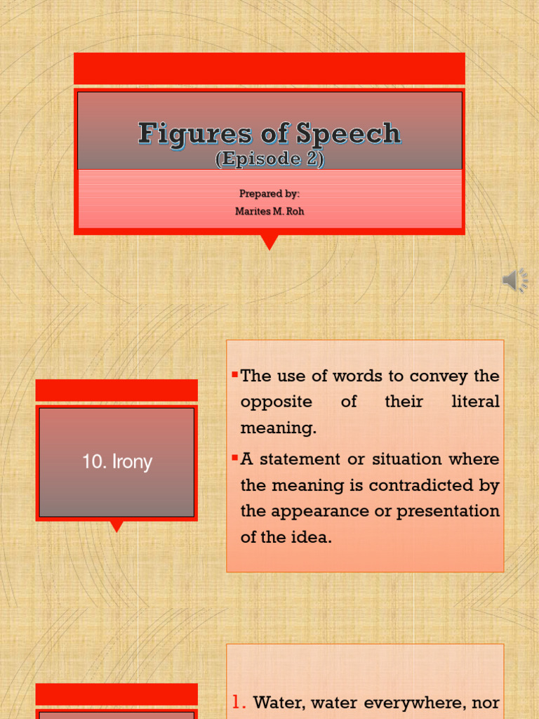 Figures of Speech Part 2 | PDF | Irony