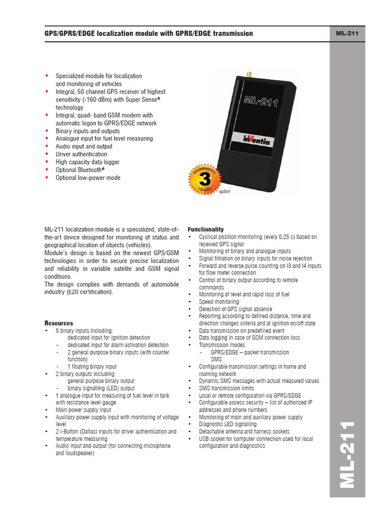 Inventia ML-211 | PDF