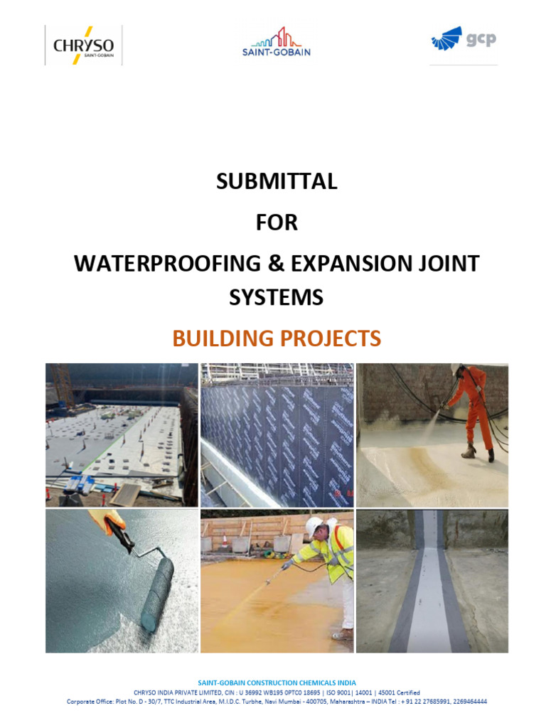 Waterproofing Solutions by CHRYSO India | PDF | Coating | Physical Sciences
