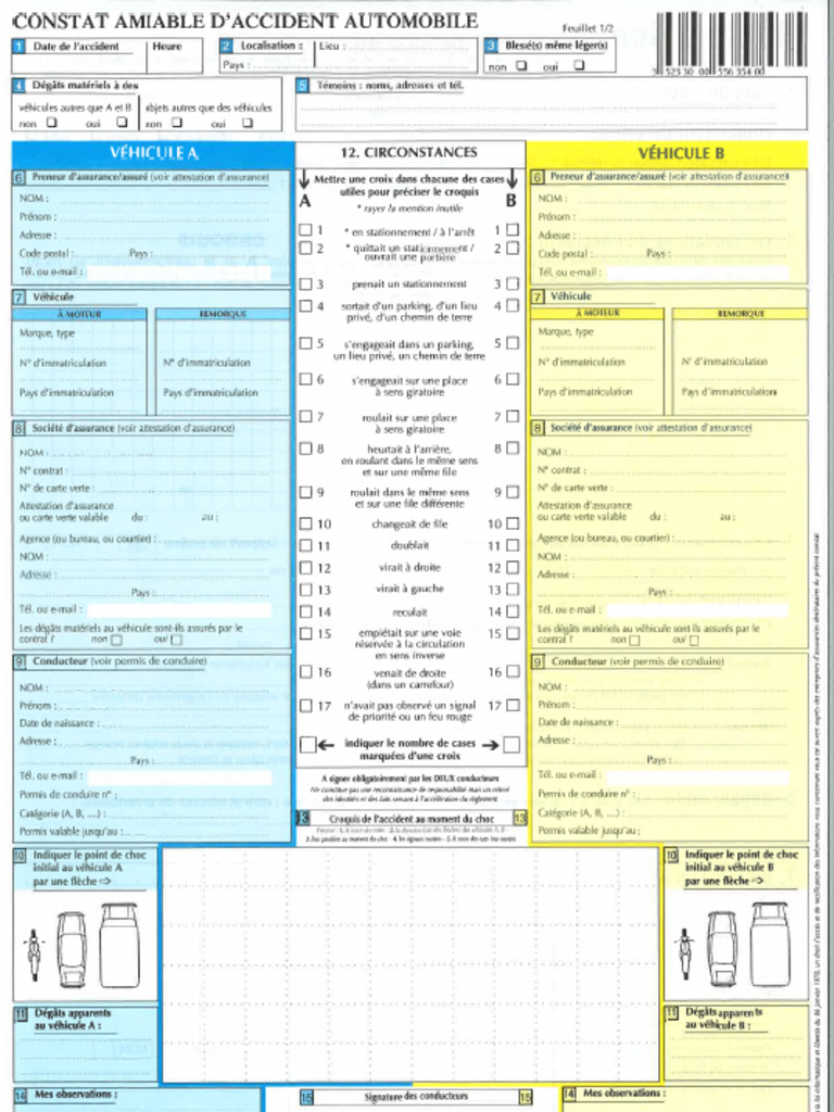 Constat vierge | PDF