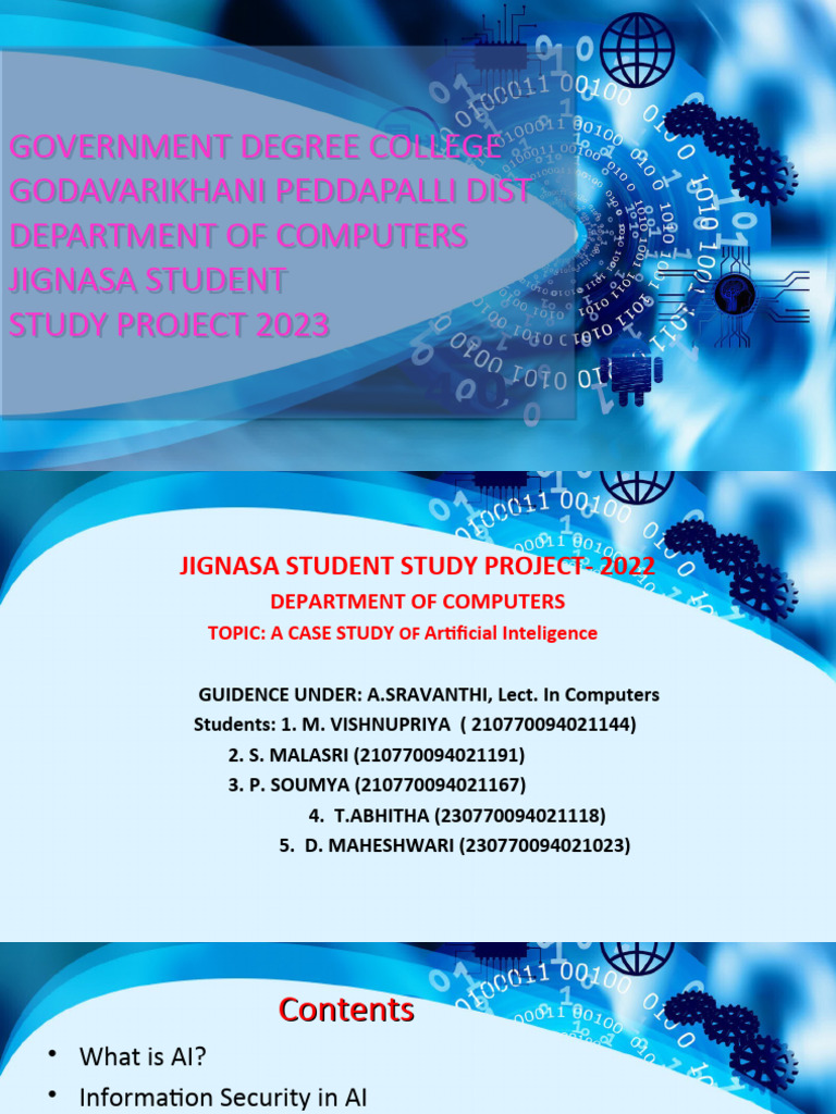 Jignasa 2023 Student Study Project | PDF | Artificial Intelligence ...