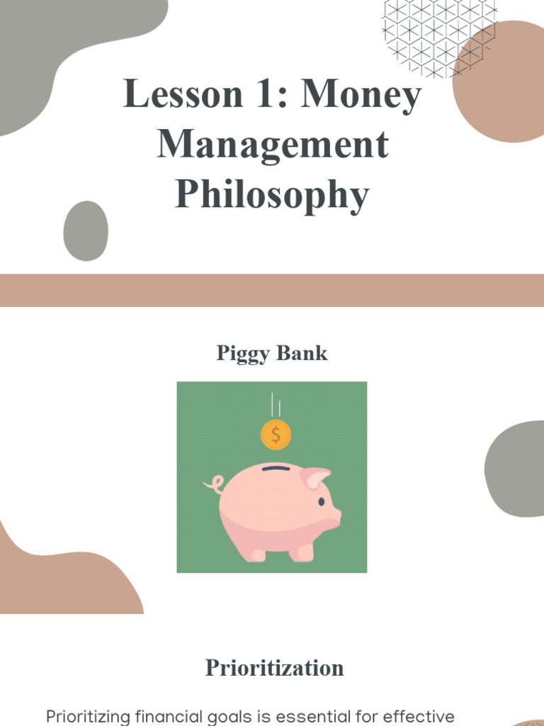 Money Management Philosophy Essentials | PDF