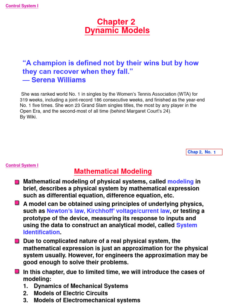 Chap 2 Control System I - Web All | PDF | Electric Motor | Amplifier
