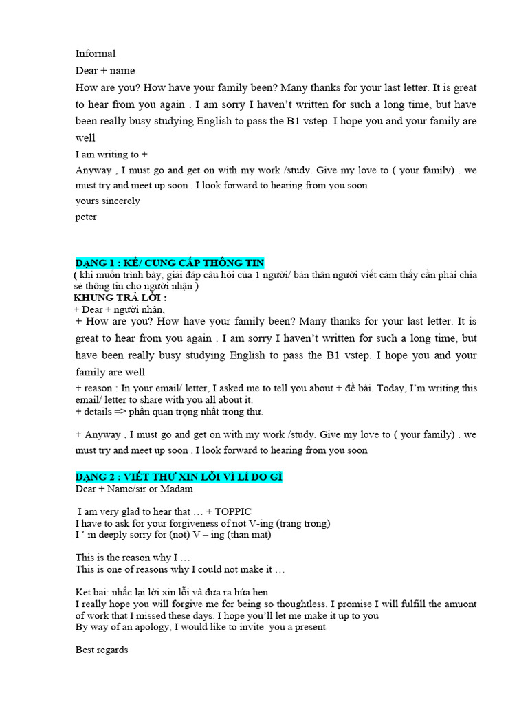 Writing Part 1 | PDF